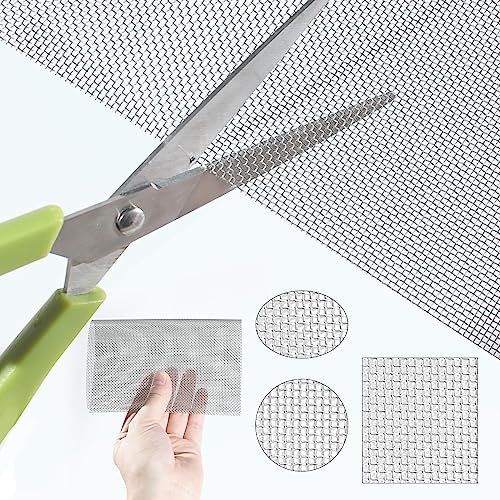 304 Stainless Steel Woven Wire Mesh, 6 Pieces Rodent Mesh Sheet, Metal ...
