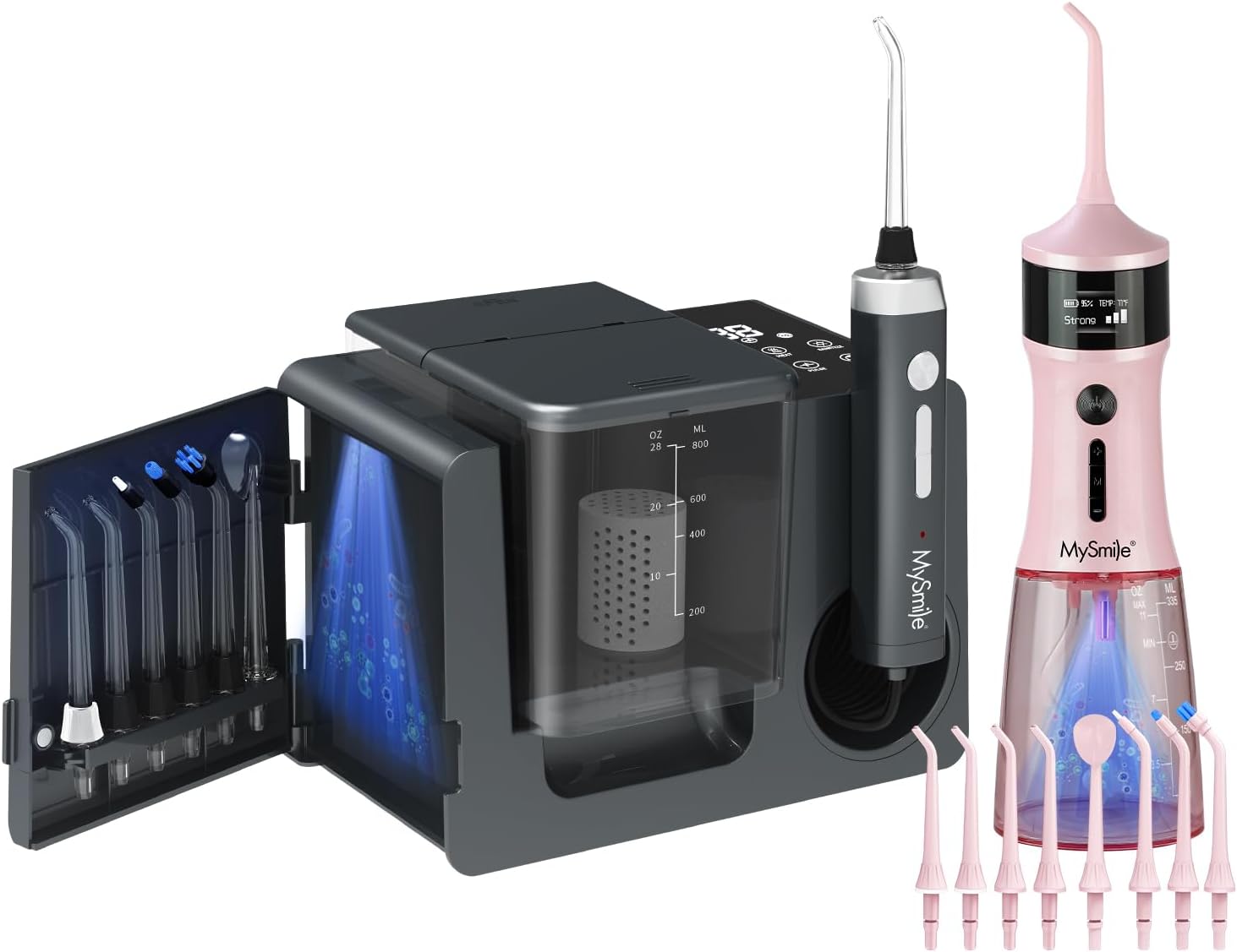 Amazon.com: MySmile LP233 Pro Electric Water Flosser Graphite Grey and ...