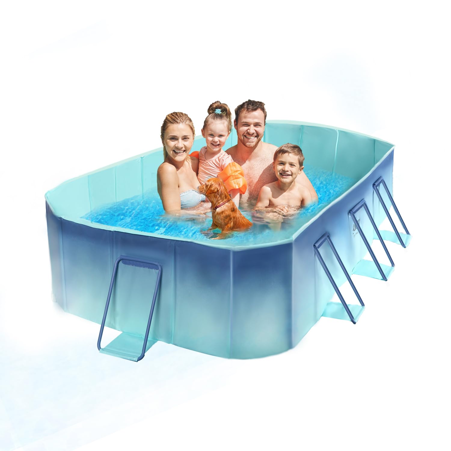 Amazon.com: AIRINTIN Foldable Kiddie Pool with Unique Octagonal Design ...