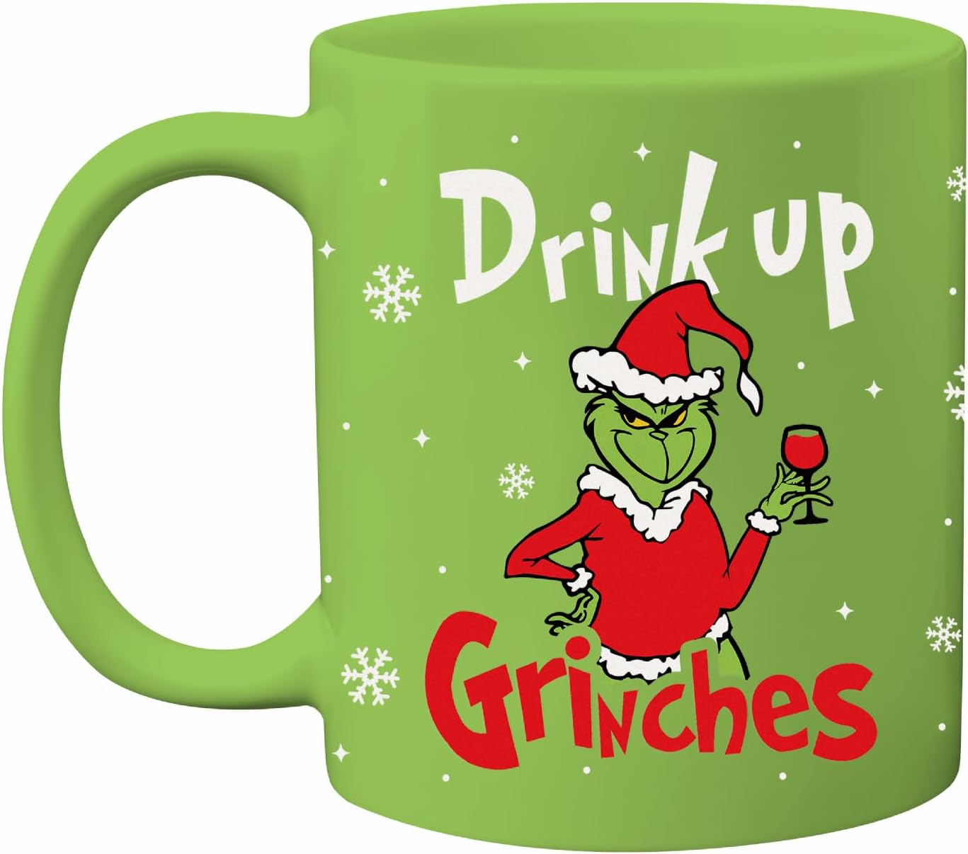 Amazon.com: Dr. Seuss GRINCH Face Holiday Coffee Mug Cup 16 Oz : Home ...