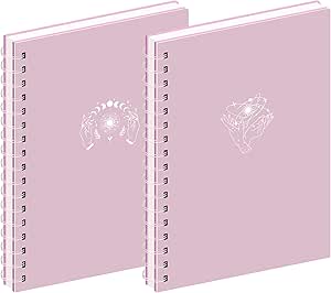 MGGAO 2 Pack Spiral Notebook, A4 Aesthetic Notebooks for Women, College ...