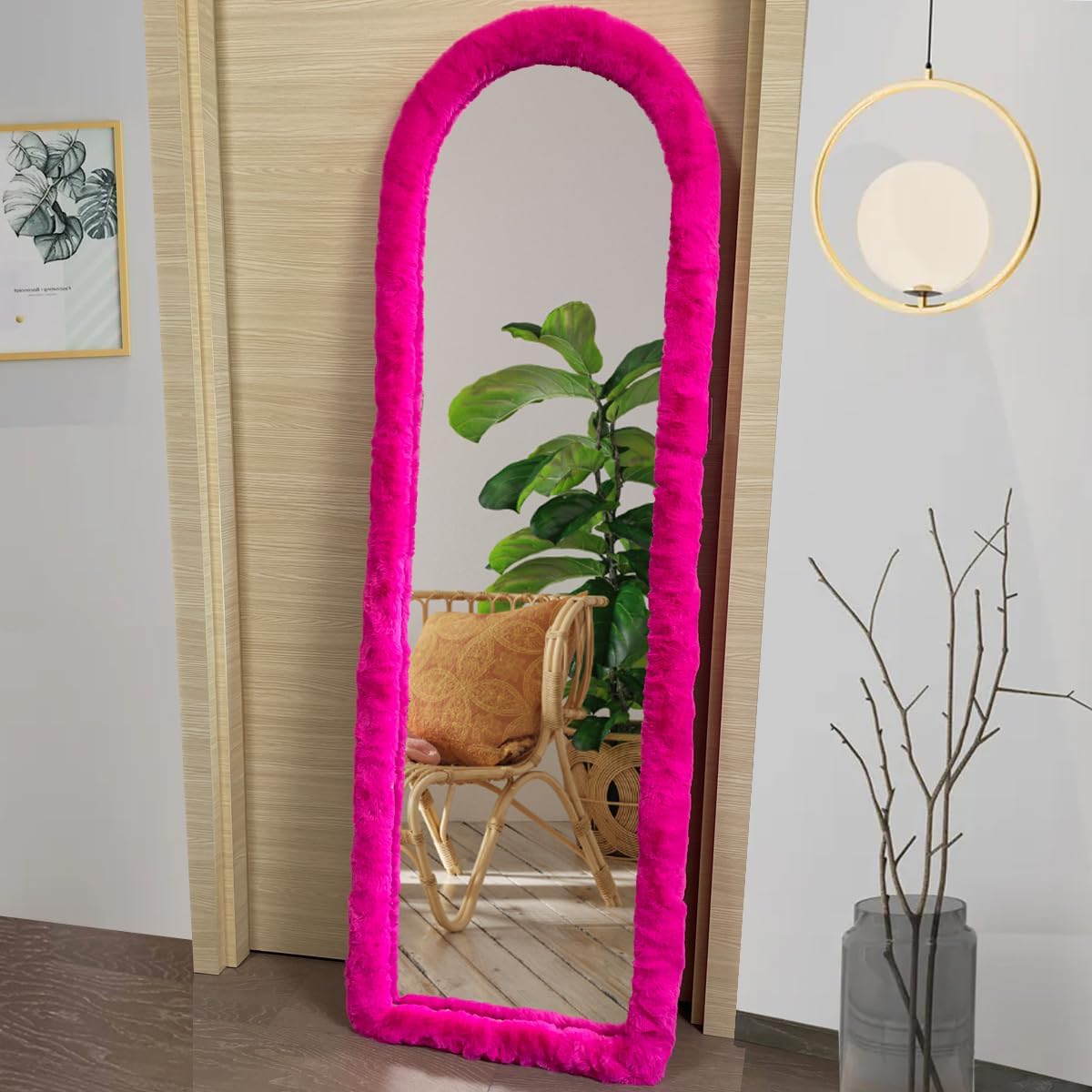 Amazon.com: UYRIE Fluffy Mirror Cover - 64"x21" Full Length Stretch ...