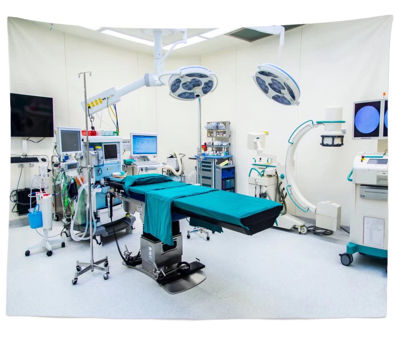 Buy BELECO 5x4ft Fabric Hospital Operating Room Photography Backdrop ...