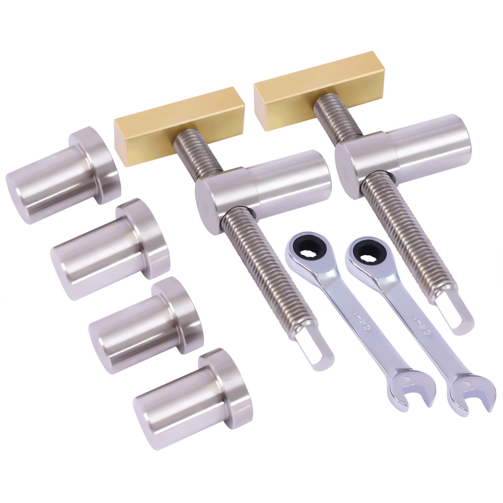 Buy Pack of 2 Table Workbench Clamp for 20mm Hole with 4 Pcs Bank Dogs ...