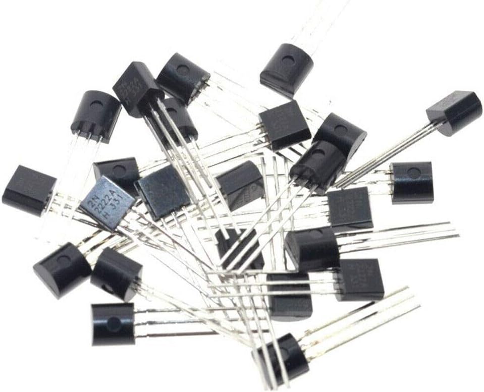 Amazon.com: 100Pcs NPN Transistor TO-92 2N2222A 2N2222 : Industrial ...