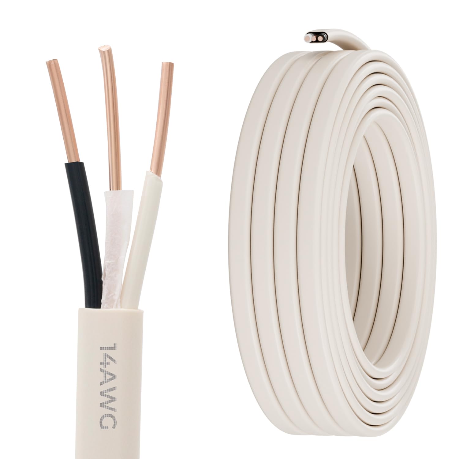 Snapklik.com : FIRMERST Solid Copper Indoor NM-B 14/2 Wire