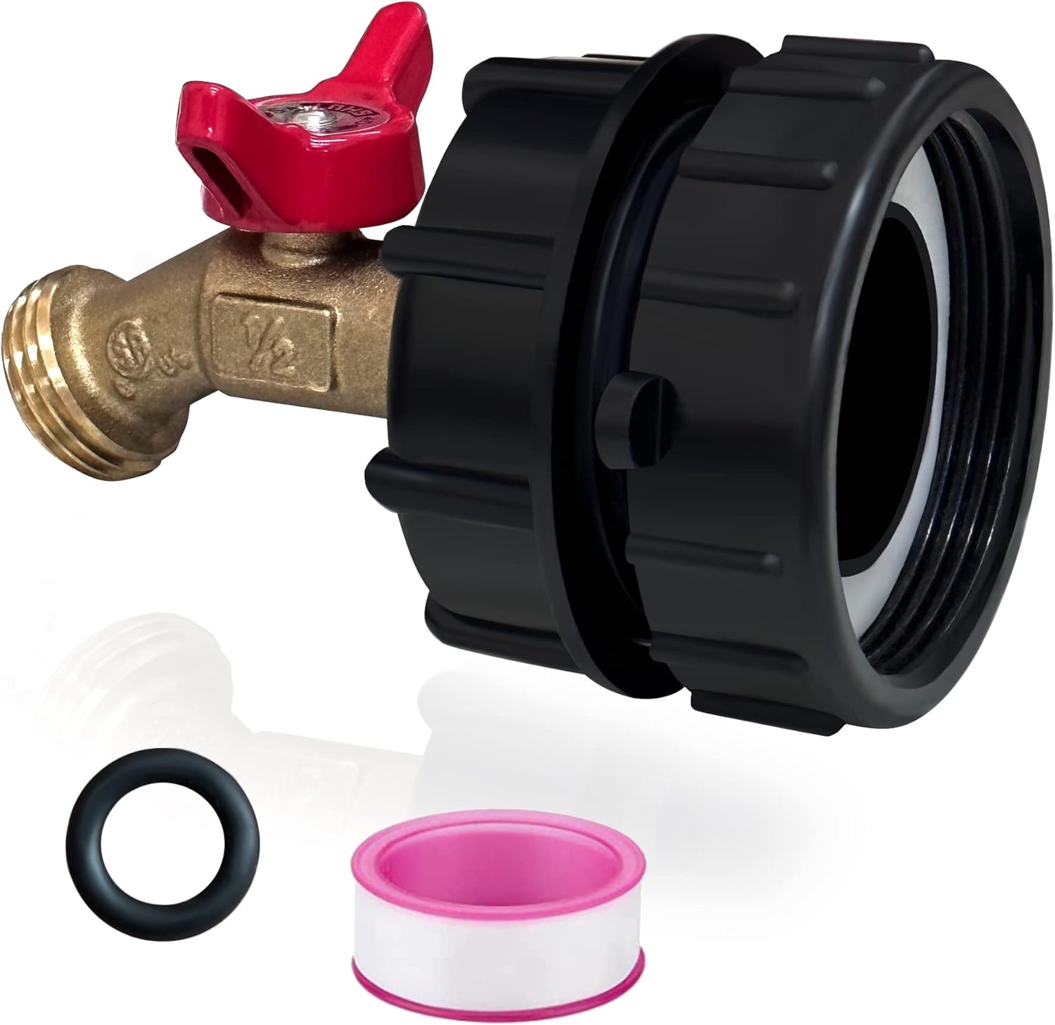 Amazon.com : IBC Tote Fittings 2-in-1 275-330 Gallon IBC Tote Tank ...