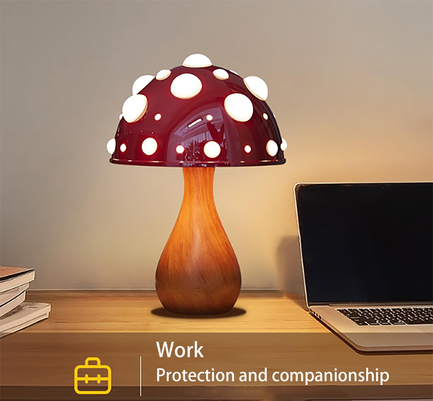 Edamon Mushroom Lamp 3 Color Lighting Mushroom Night Light Small ...