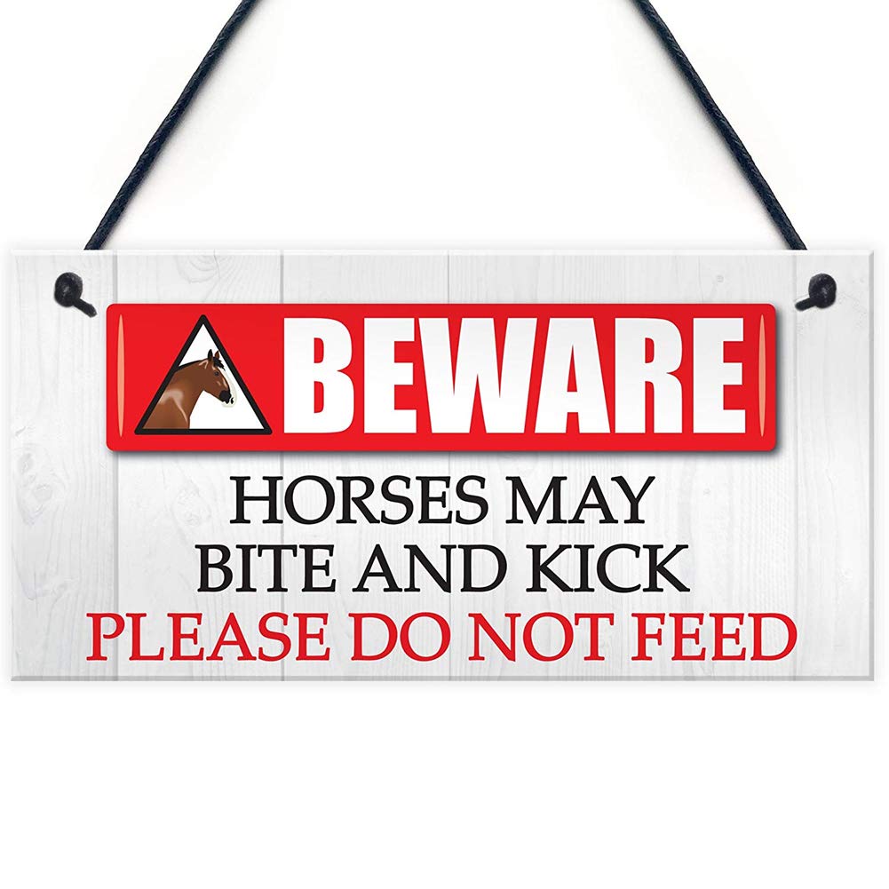 Snapklik.com : Horses May Bite & Kick Sign Do Not Feed The Horses ...