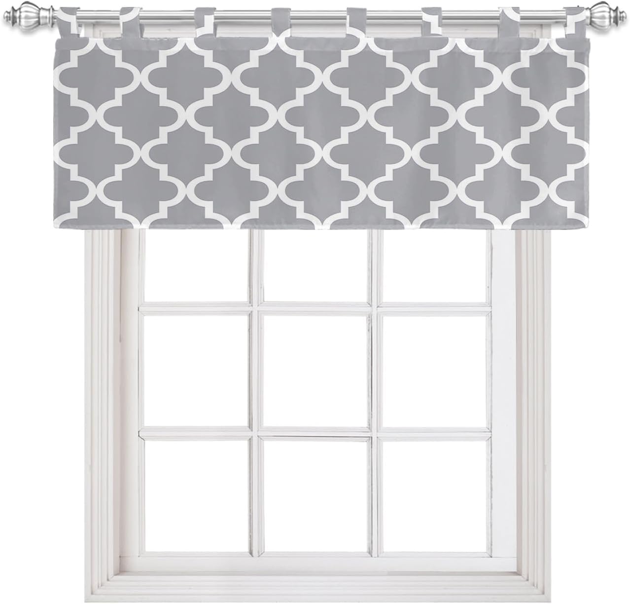 Amazon.com: Vograud Valances for Windows, Geometric Patterned Moroccan ...