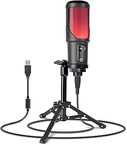 Amazon.com: LILANZo USB Condenser Microphone Computer Gaming Mic for PC ...