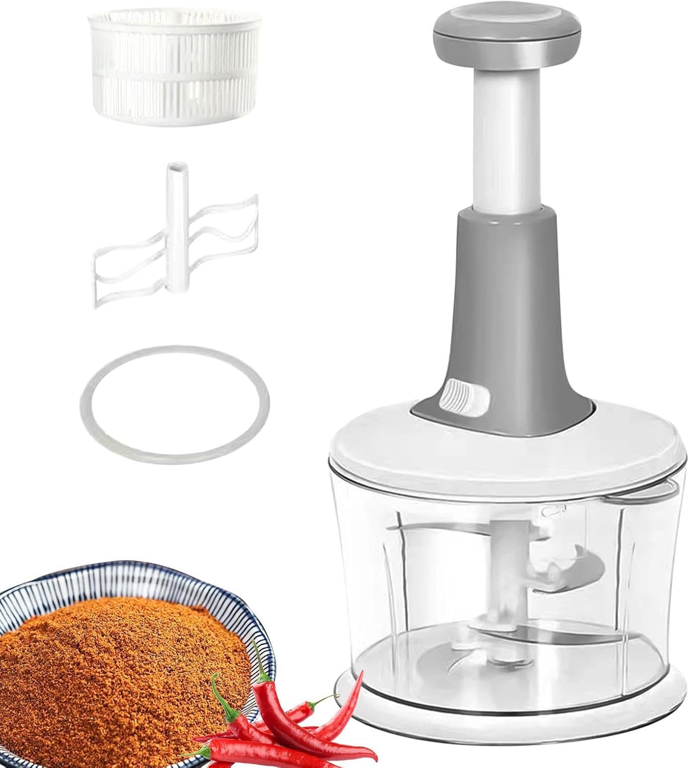 Amazon.com: Manual Food Chopper, Multipurpose Hand Dicer Chopper, Hand ...