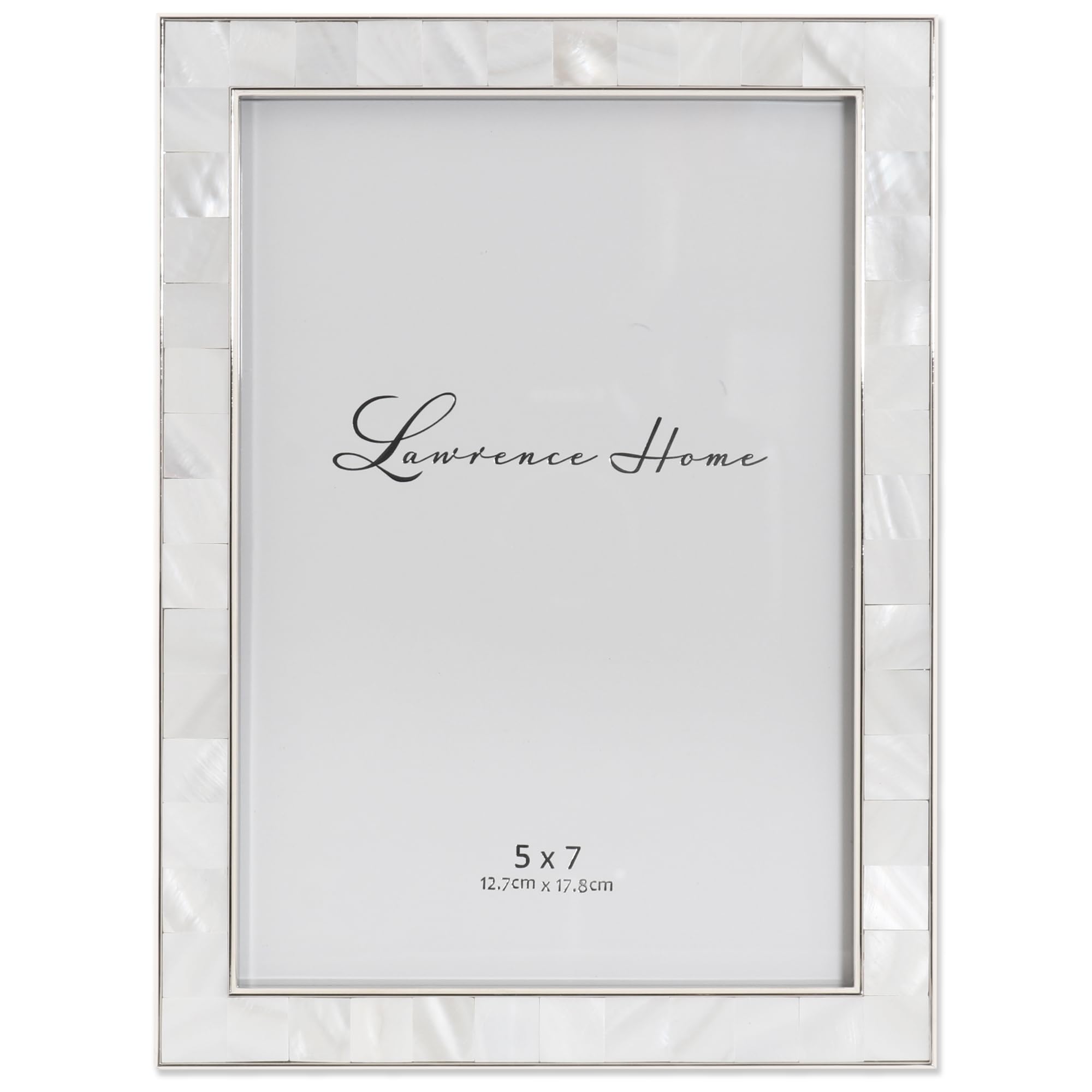 Amazon.com - Lawrence Frames Silver Picture Frame - Mother of Pearl - 5x7