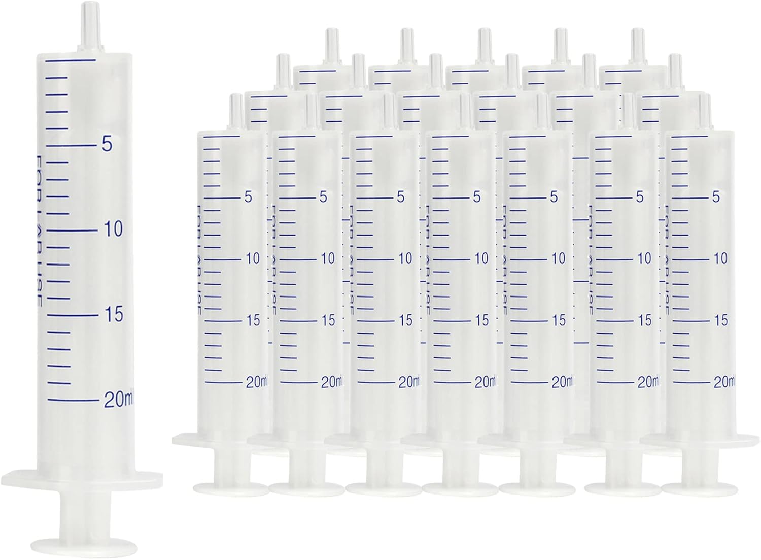 Amazon.com: 20 PCS 20 ml Plastic Syringe with Measurement, Slip Tip and ...