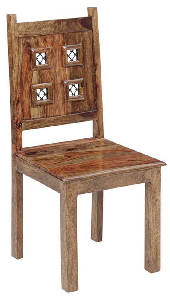 Krishna Furniture Dining Chair (Brown) 45x45x104 cm; KRF009 : Amazon.in ...