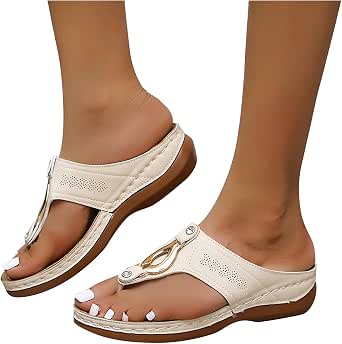 Amazon.com: Askelly Orthopedic Sandals for Women Womens Sandals Low ...