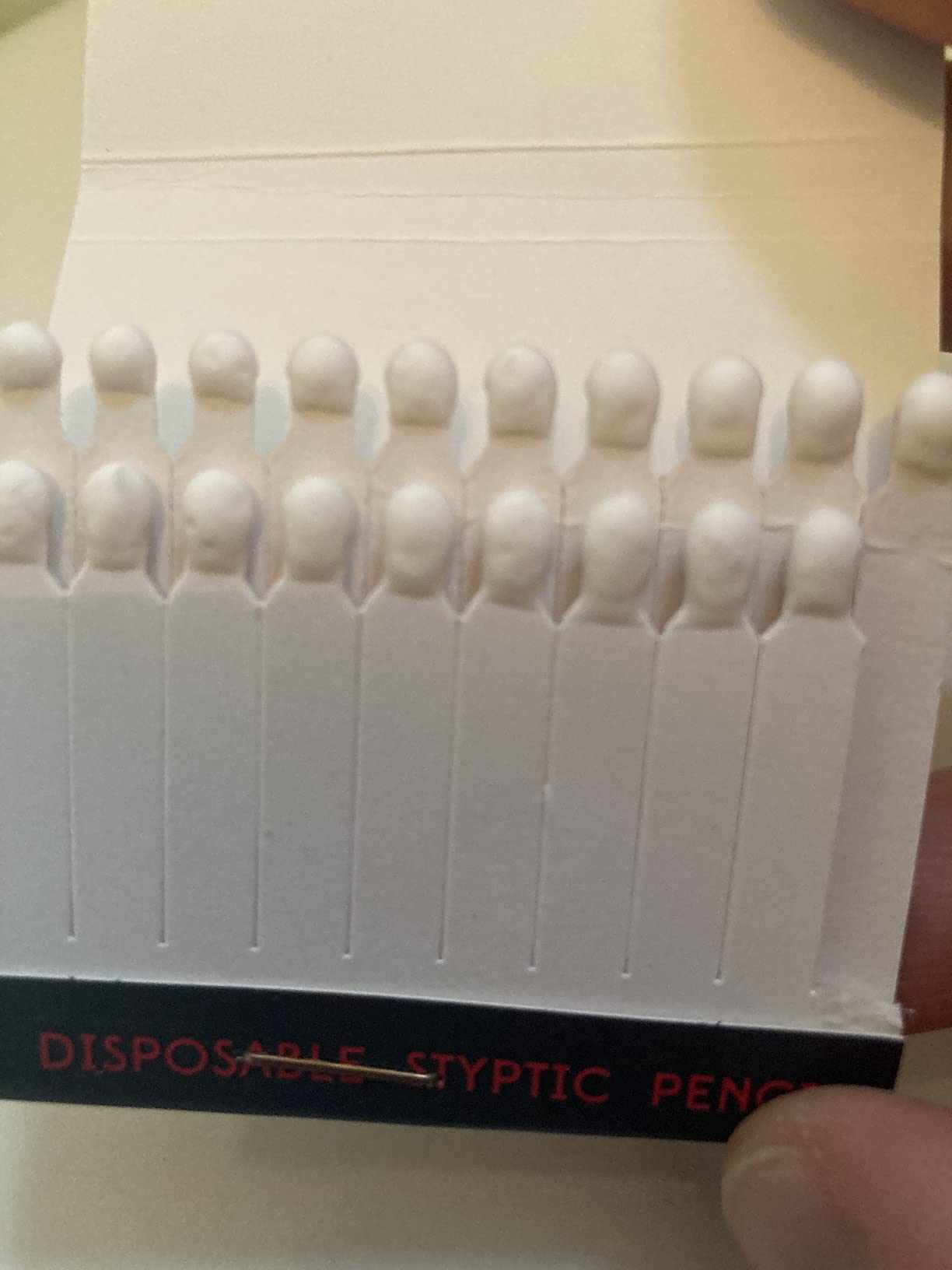 40 STYPTIC Matches | ALUM Pencil Sticks | 2 Wallet of 20 matches ...