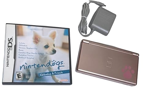 Amazon.com: Nintendo DS Lite Metallic Rose with Nintendogs Best Friends ...