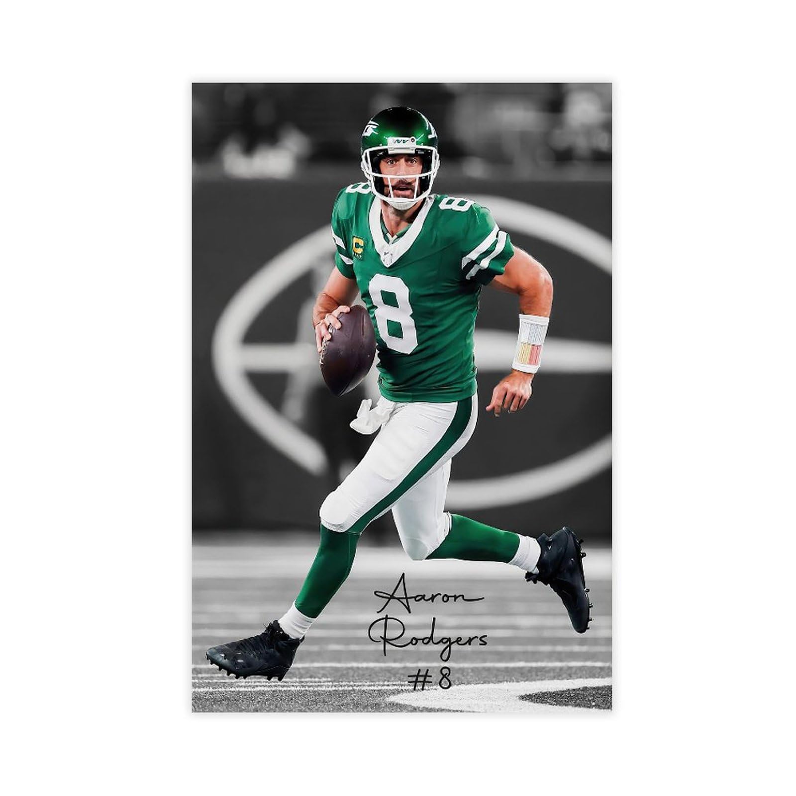 Amazon.com: AQBOLKI Aaron Rodgers Signed Poster Football Canvas Wall ...