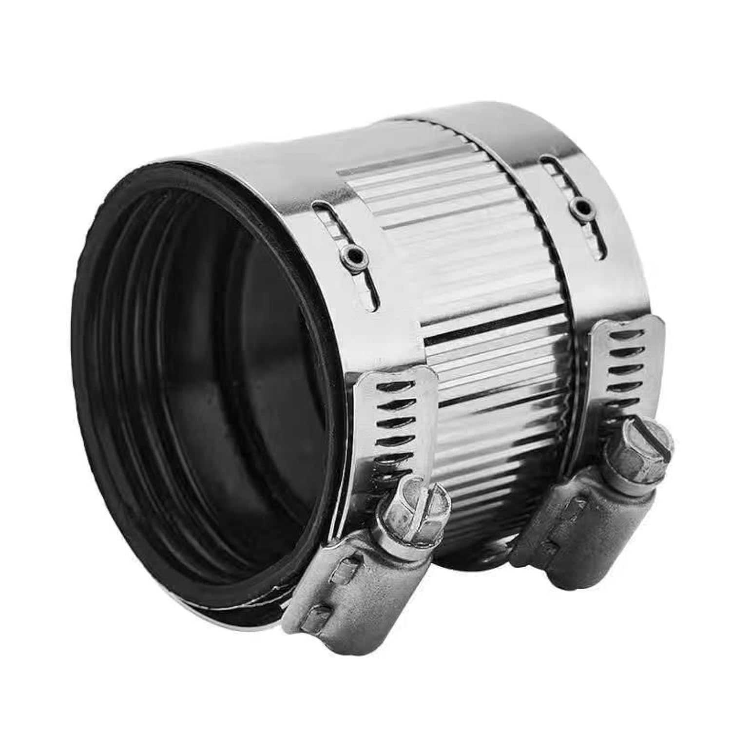 Amazon.com: Flexible pipe Coupling with Stainless Steel Clamps.Pipe ...