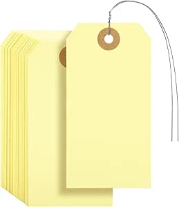 Amazon.com : Koogel 180PCS Manila Paper Tags, Blank Shipping Tags with ...