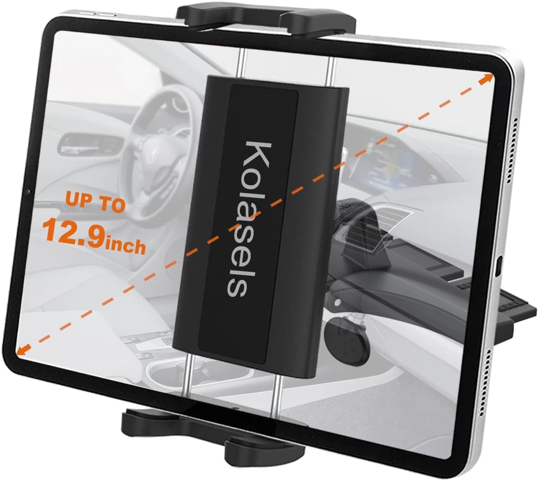 Amazon.com: Kolasels CD Slot Car Tablet Mount for 4-13in iPad & Phone ...