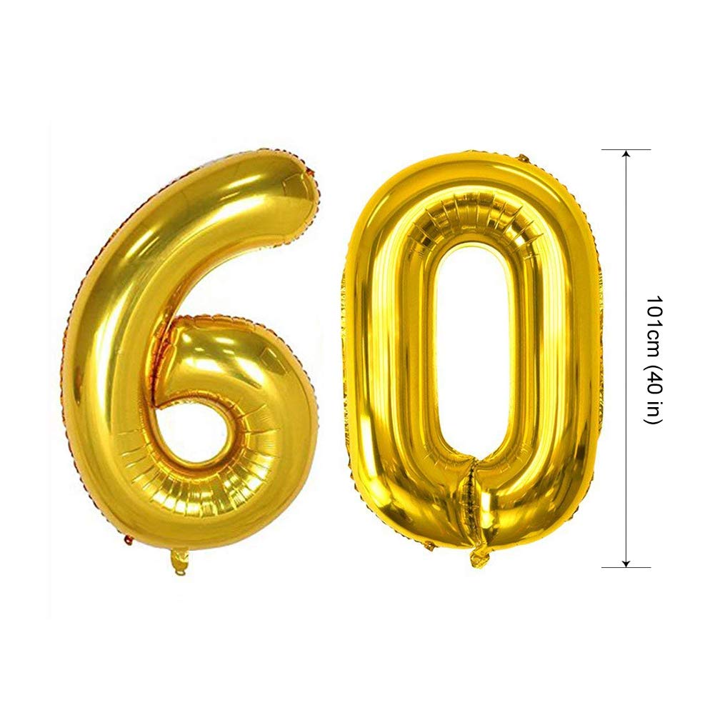 HankRobot 60th Birthday Decorations Party Supplies 42 Pack Gold hankrobot-60th-birthday-decorations-party-supplies-42-pack-gold
