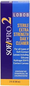 Lobob Sof/Pro2 Sterile ESC Hydrophilic Soft Lens Daily Cleaner (2oz ...