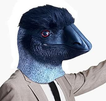 Amazon.com: BEESUM 2023 Common Ostrich Head Mask Realistic Bird Cosplay ...