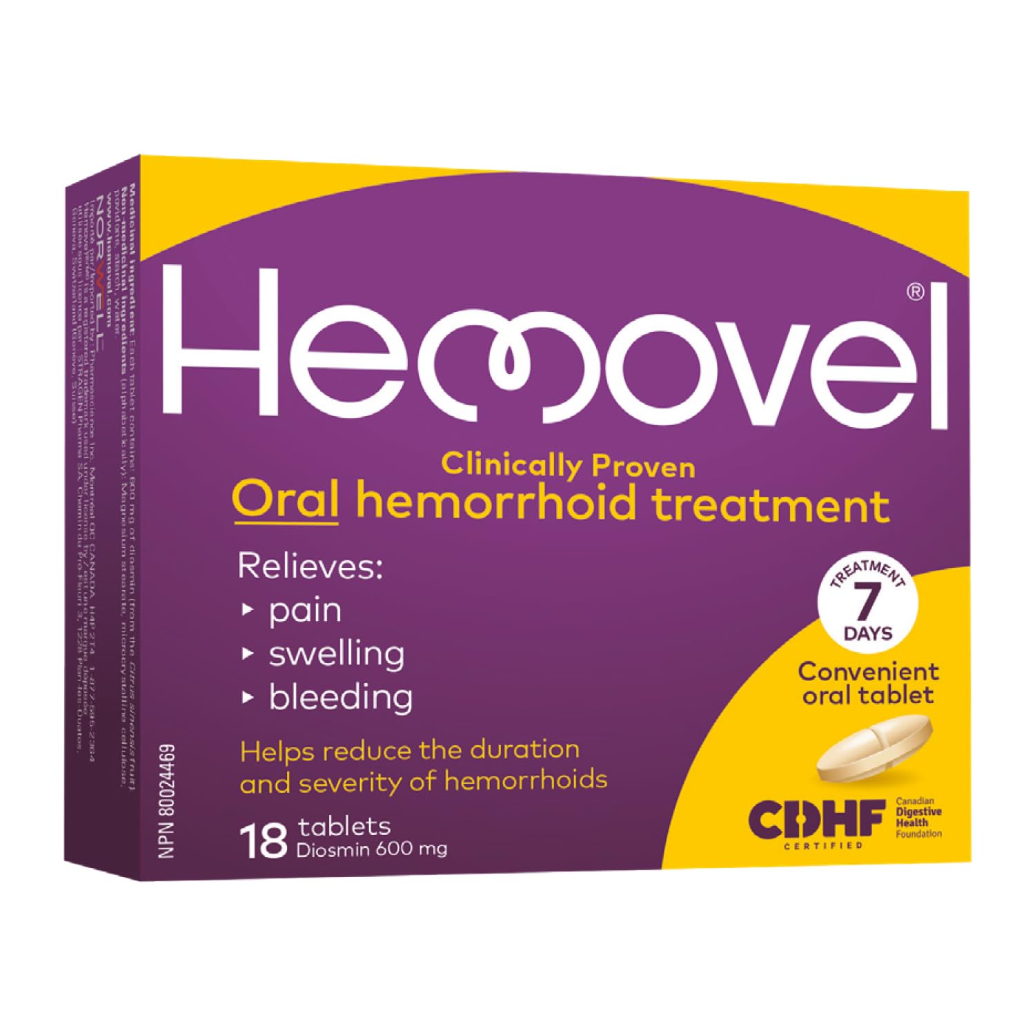 Hemovel Hemorrhoidal Oral Treatment - Clinically Proven, effective and ...
