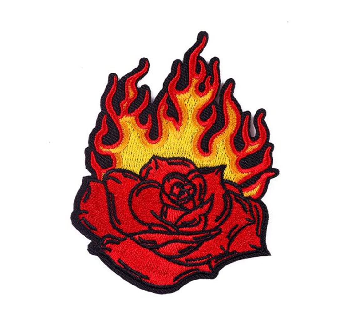 Drawings Of Flaming Roses
