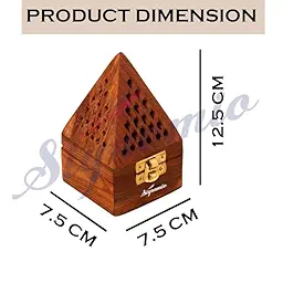 Buy SIGNAMIO® Wooden Sambrani Dhoop Stand Incense Holder: Perfect Pooja ...