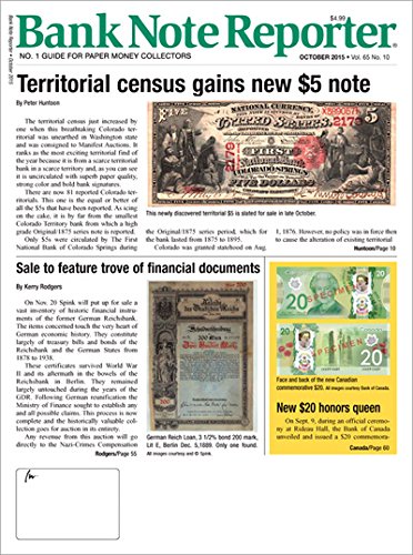Bank Note Reporter - Magazine Subscription from MagazineLine (Save 33% ...