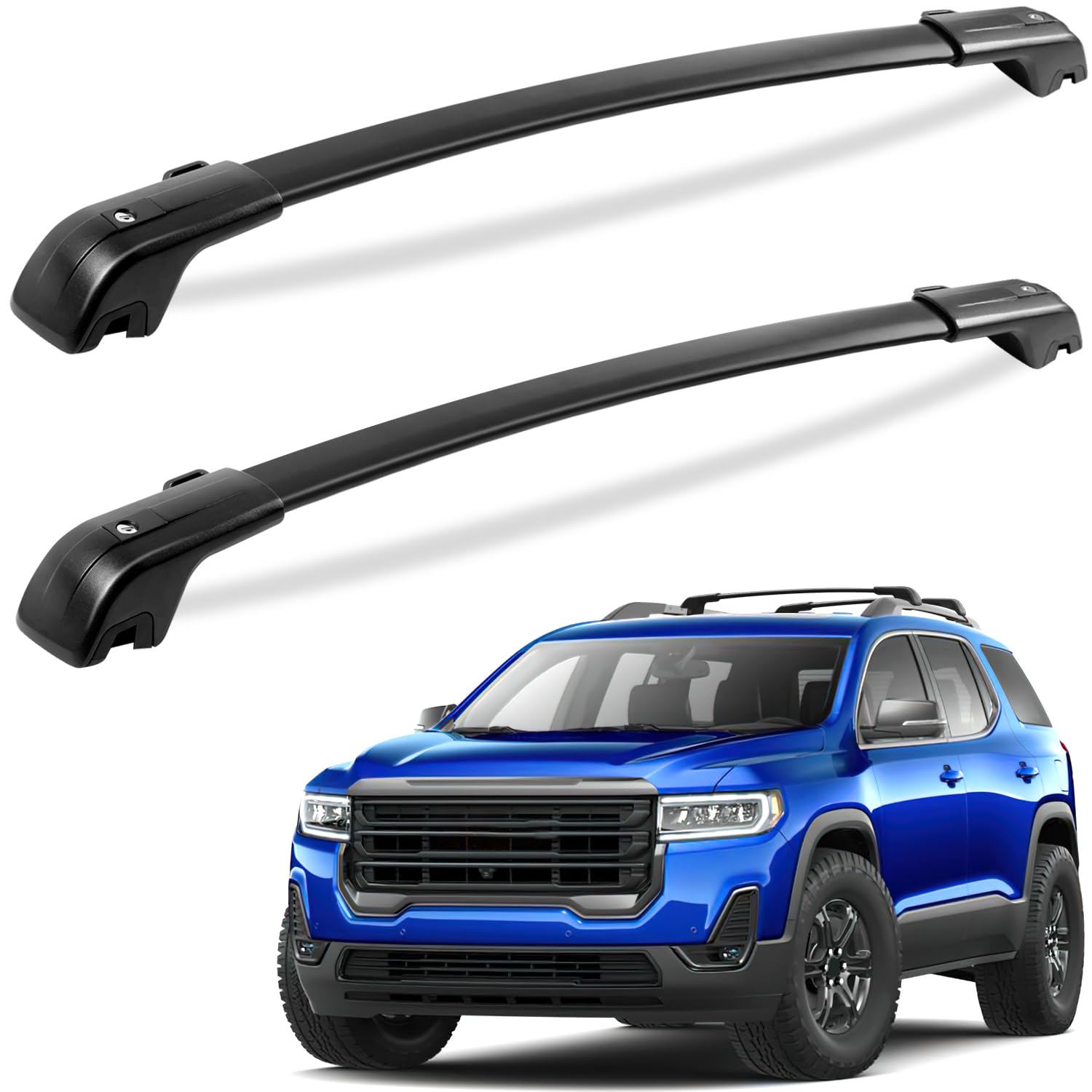 Amazon.com: Tuyoung Lockable 260lbs Cross Bars Roof Racks Compatible ...