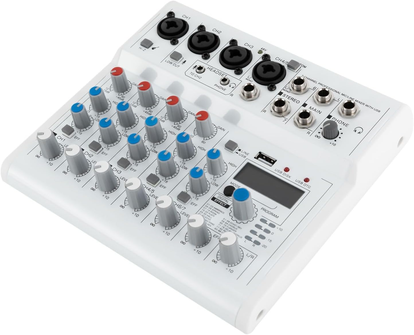 Amazon.com: Professional Audio Mixer, Sound Board Console System, Mixer ...