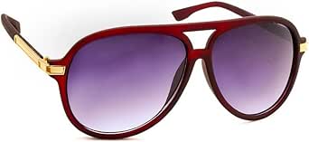 Amazon.com: Stacle Men's UV Protected Aviator Sunglasses Brown Brown ...