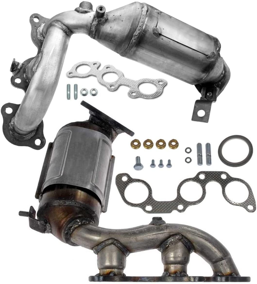 Amazon.com: AutoShack Front and Rear Exhaust Manifold Catalytic ...
