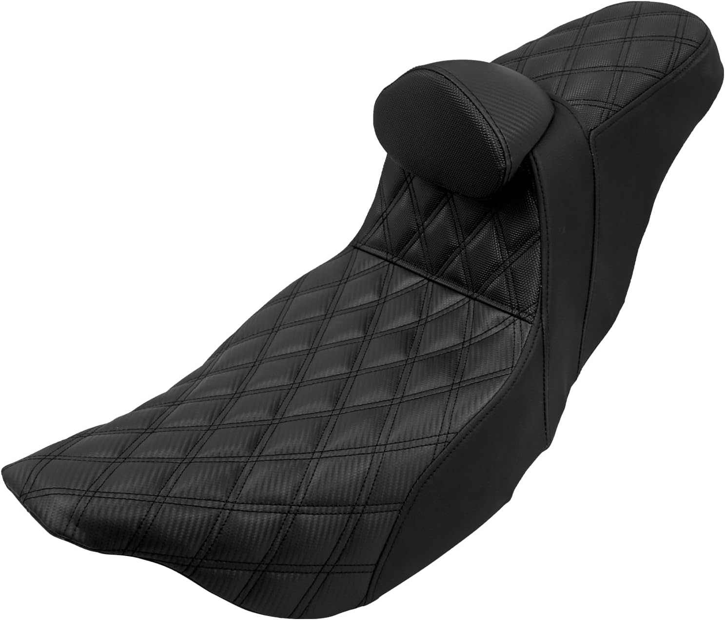Amazon.com: HDBUBALUS Motorcycle Seat Driver Passenger Touring Seat ...