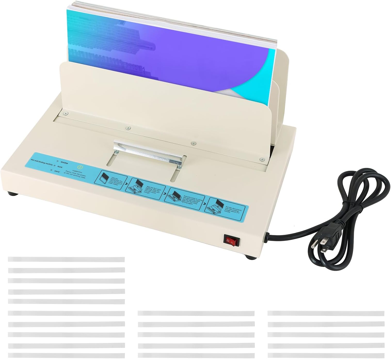 Amazon.com : AMGSH 110V Thermal Binding Machine, 1-50mm Binding ...