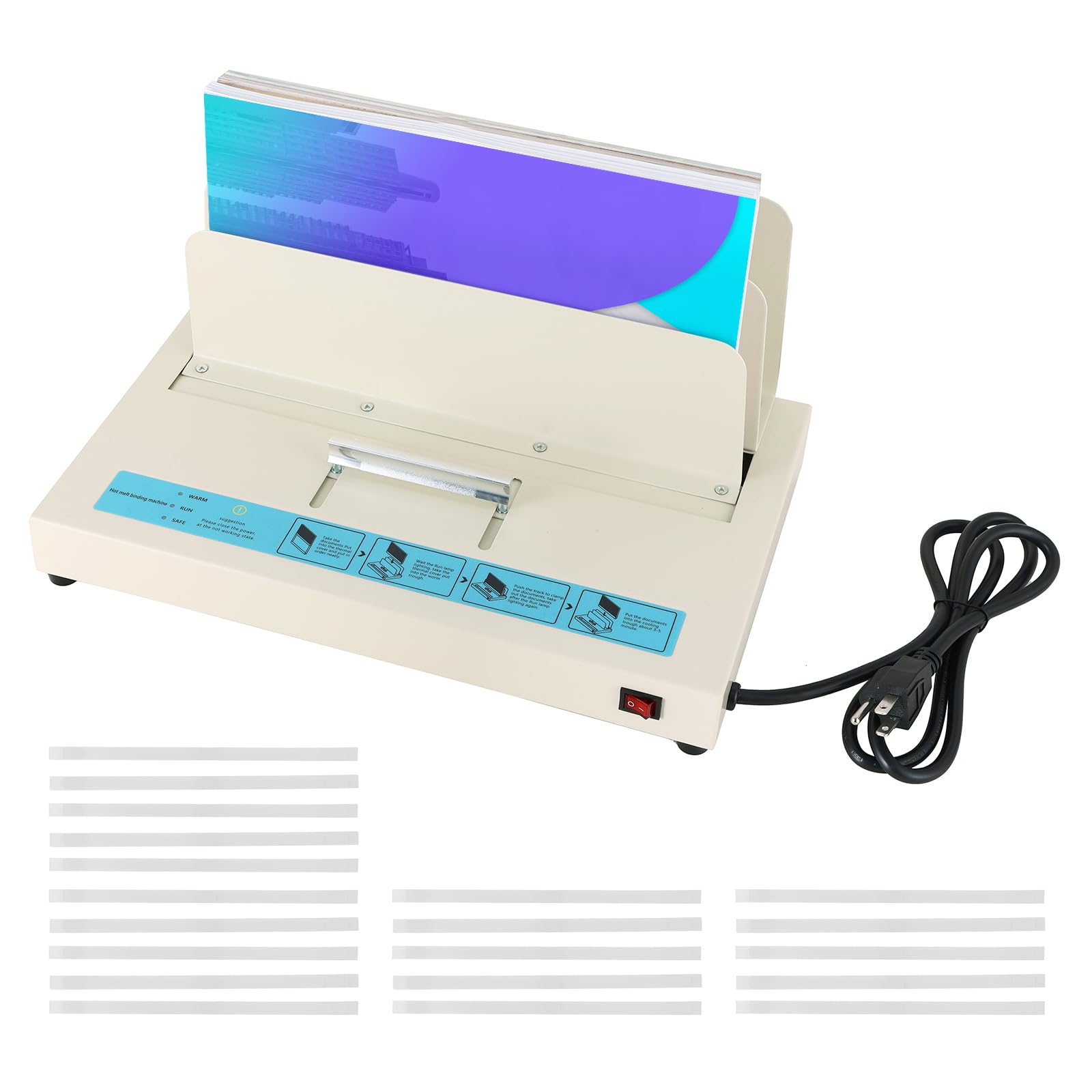 Amazon.com : AMGSH 110V Thermal Binding Machine, 1-50mm Binding ...