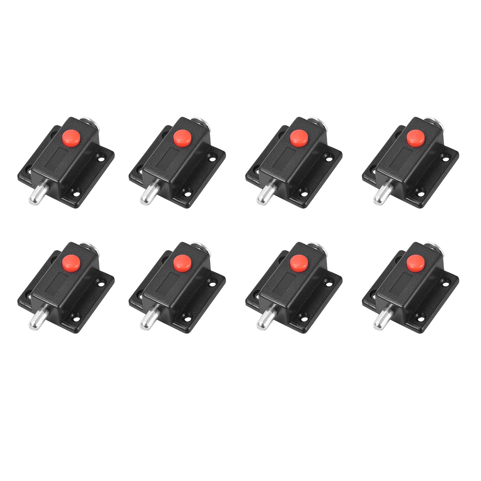 METALLIXITY Button Bolt Latch (1.46"x1.38") 8Pcs, ABS Security Push ...