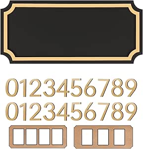 Hqvbvc Custom House Numbers Sign for Outdoor,Two Sets of Numbers (0-9 ...