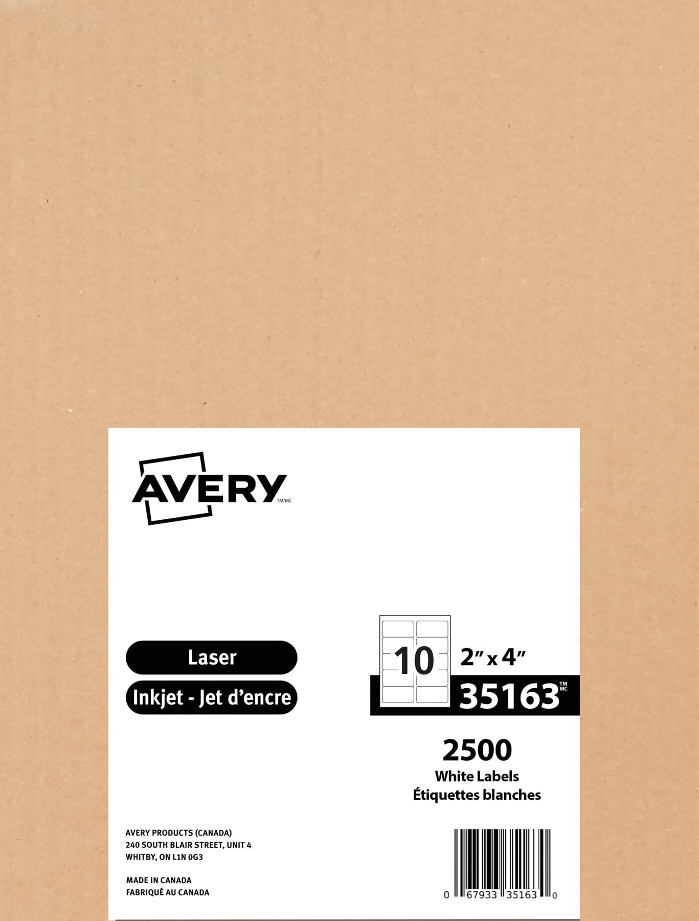 Pres-a-Ply 1" X 4" Mailing & Shipping Labels, for Laser/Inkjet Printers ...