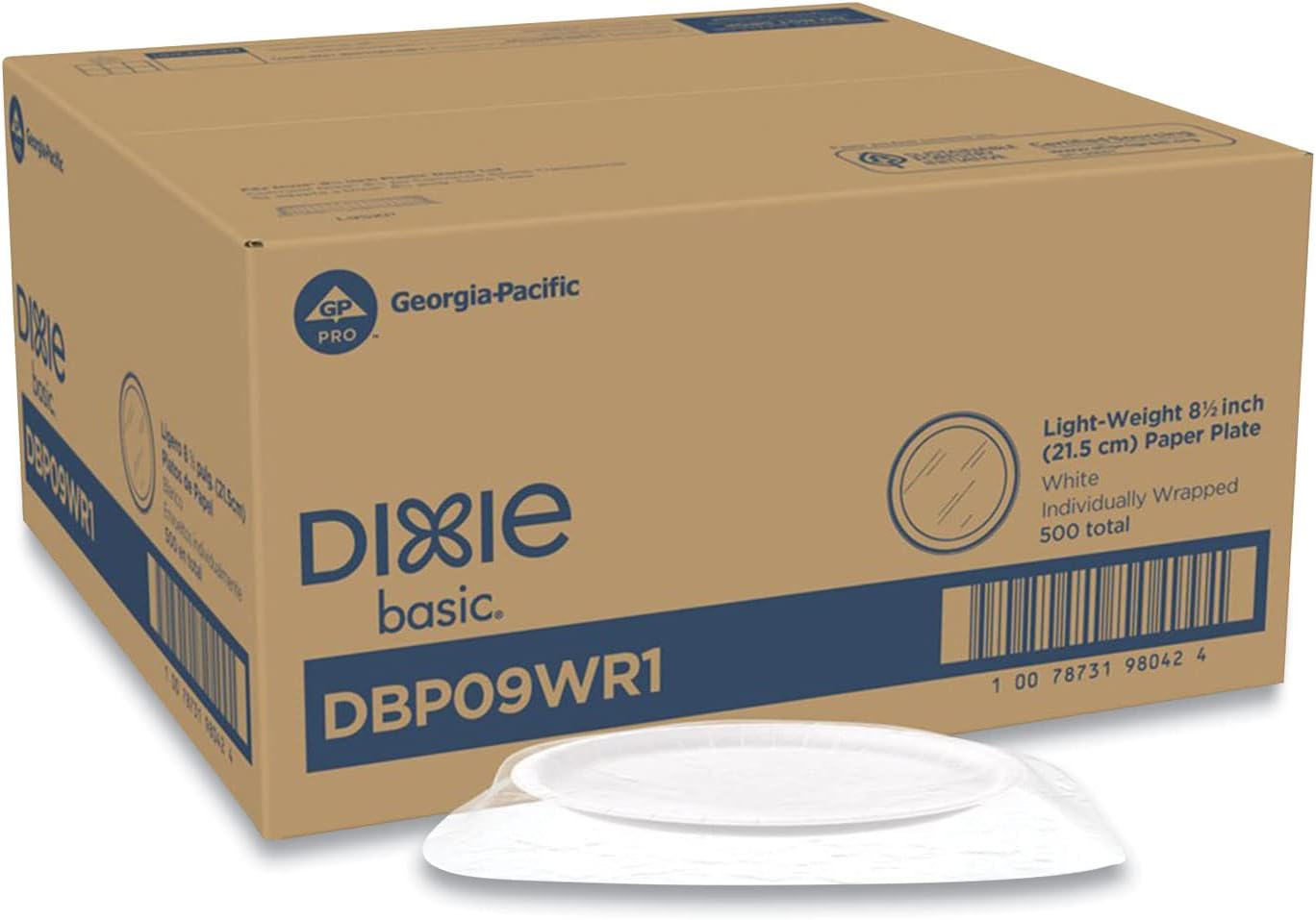Amazon.com: Dixie PLATE,WRAPPED,500,WH : Health & Household
