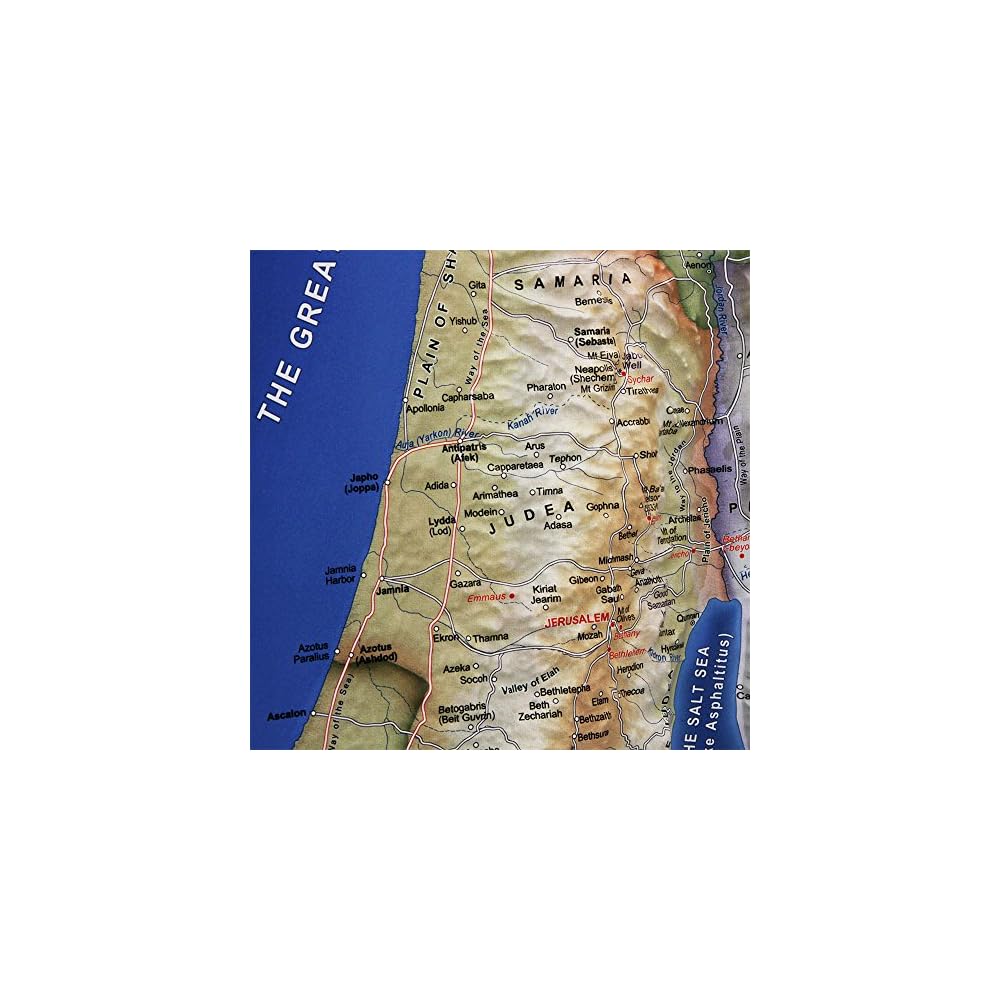 Mapa Da Terra Santa Tempo De Jesus Palestina No Tempo De Jesus, 4 AC