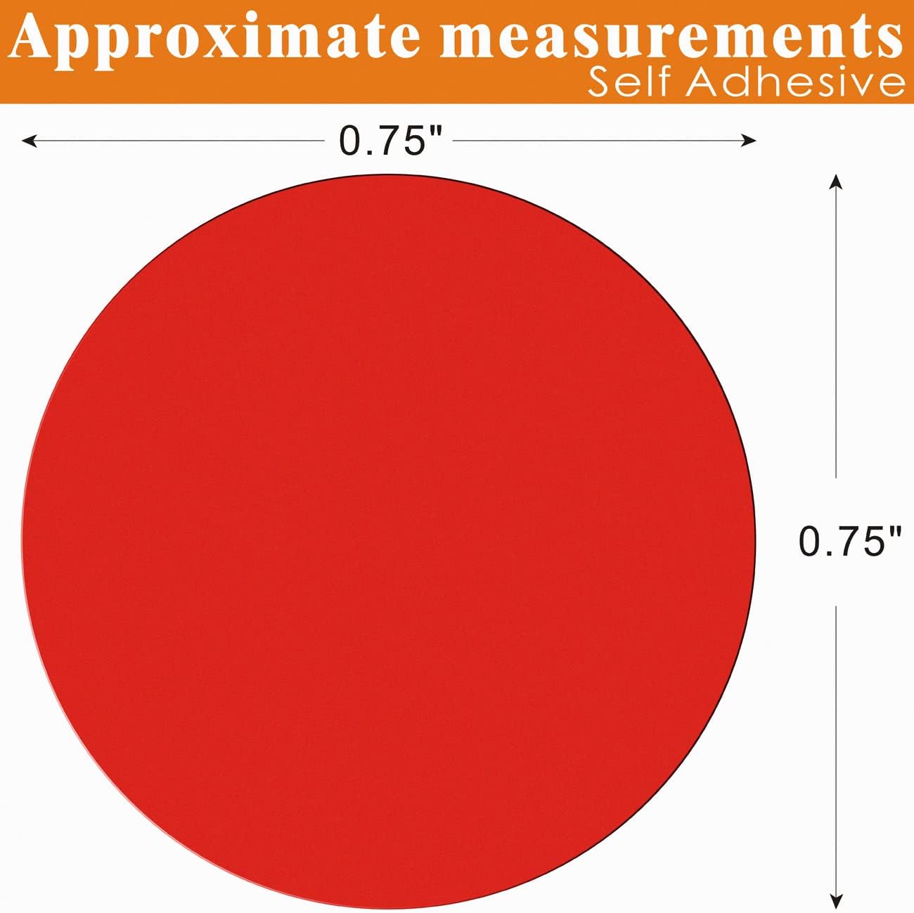 Buy 2100 PCS 3/4 Inch Dot Stickers Circle Color Coding Labels, 10 Color ...