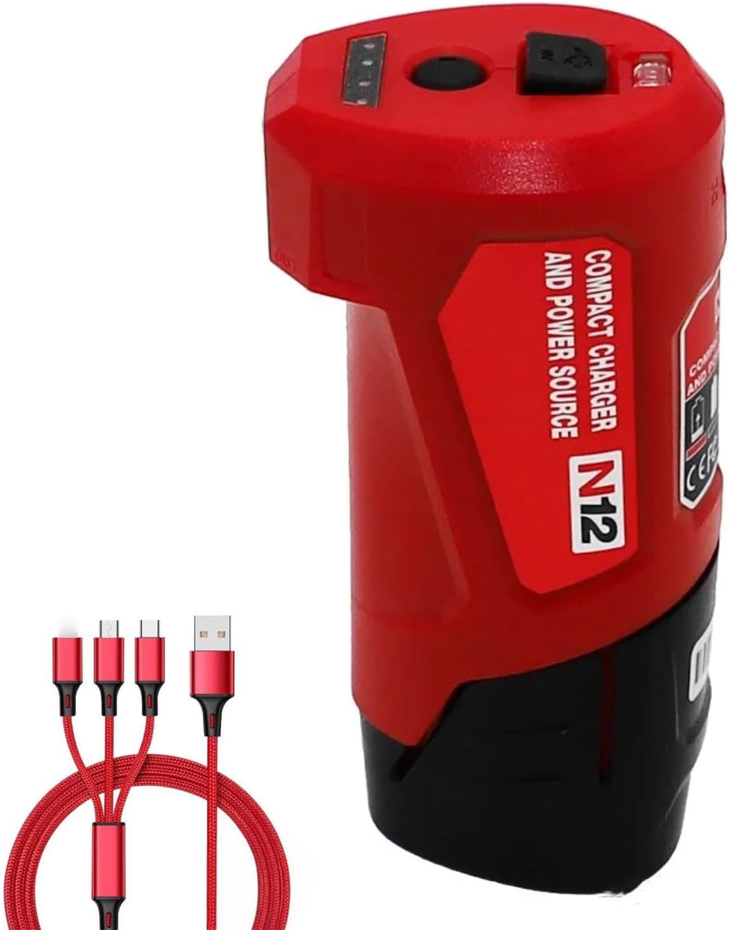 Milwaukee 49-24-2310 M12 12V Power Source USB Charger (Bare Tool ...