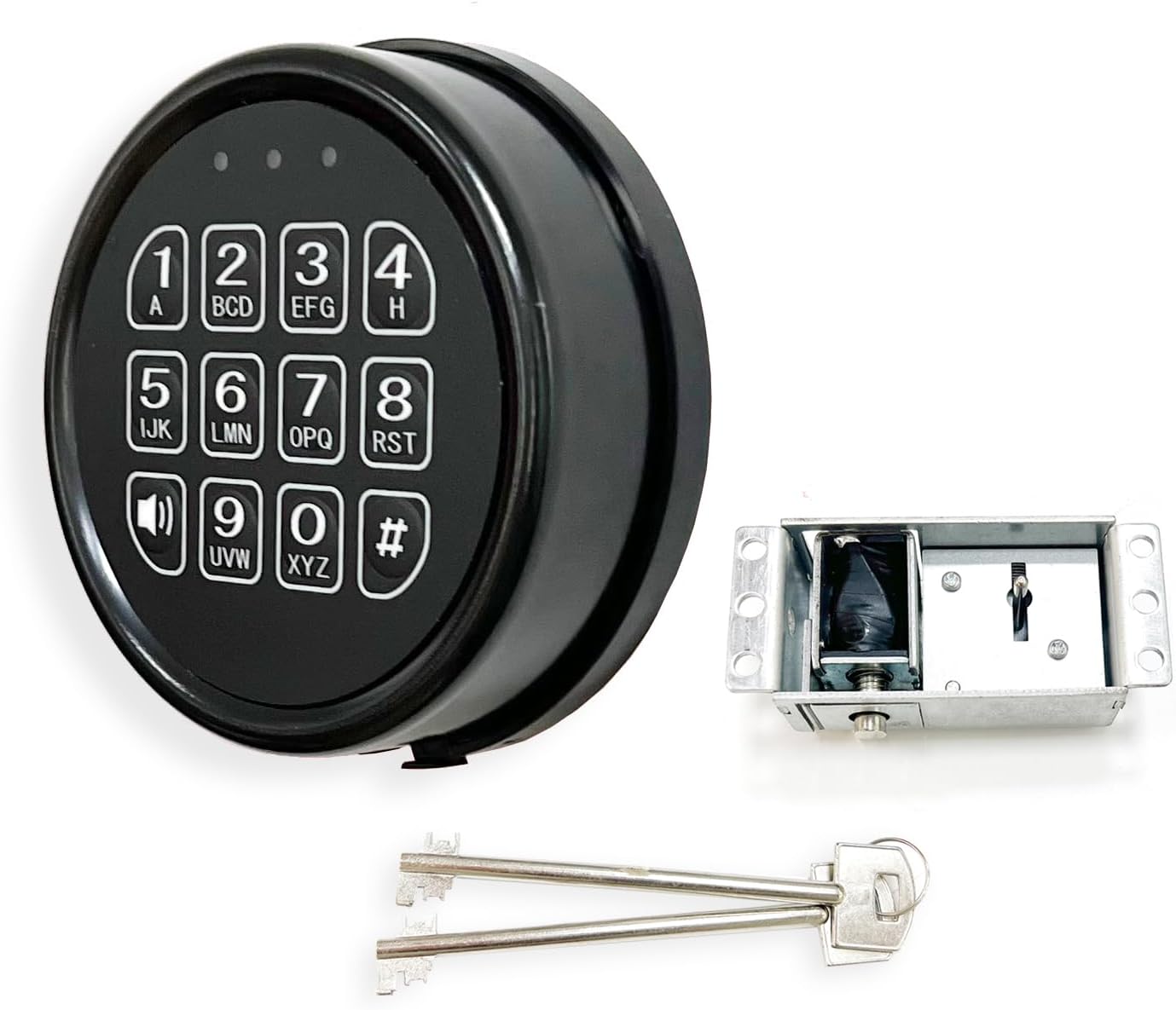YOSEC Gun Safe Lock Replacement with Black keypad and Solenoid Override ...