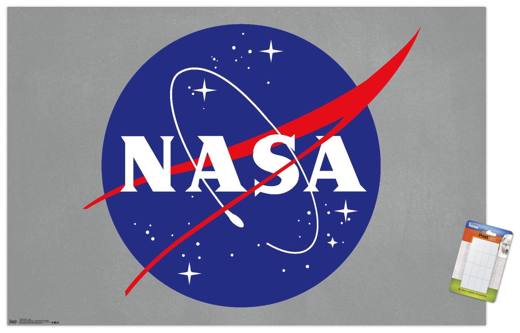 Amazon.com: Trends International NASA - Logo Wall Poster, 22.375" x 34 ...