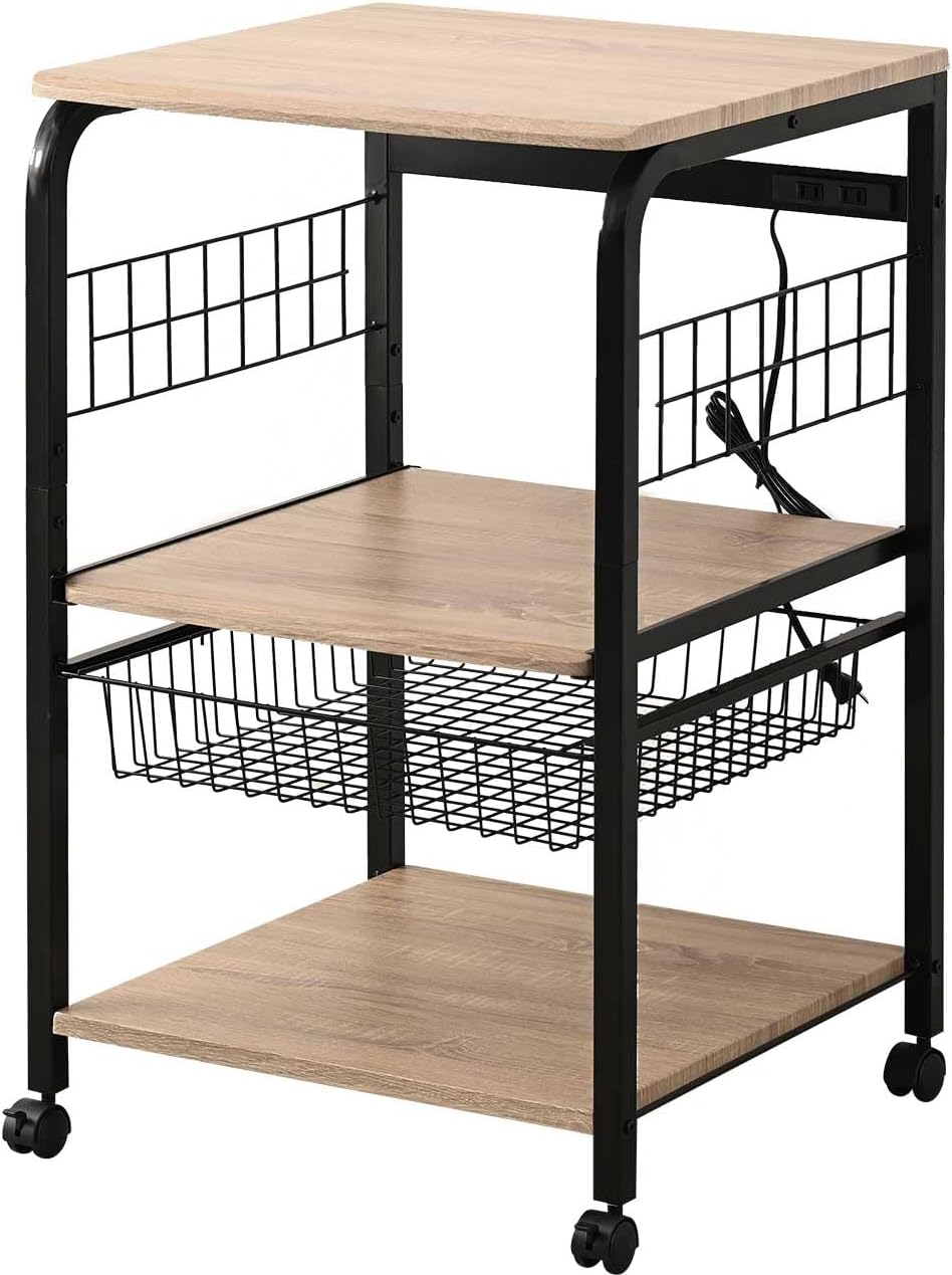 Amazon.co.jp: VASAGLE KKS060 Range Board, Kitchen Rack, Range Rack, 3 ...